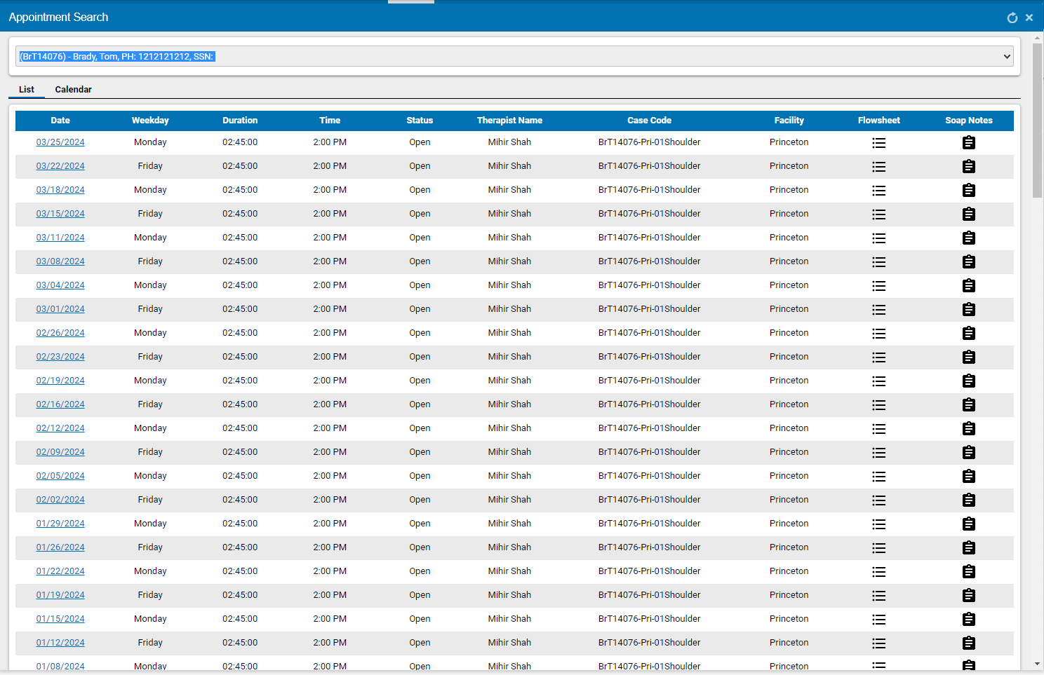 Scheduler - Search For An Appointment – Practice Pro Knowledge Base