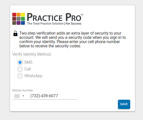 Two-Factor Authentication (2FA) – Practice Pro Knowledge Base