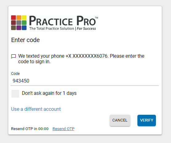 Two-Factor Authentication (2FA) – Practice Pro Knowledge Base