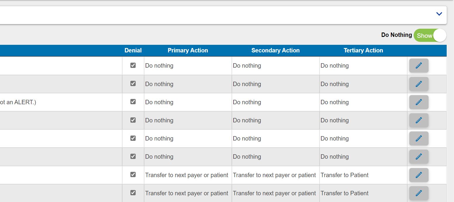 Adjustment Code Actions Practice Pro Knowledge Base 