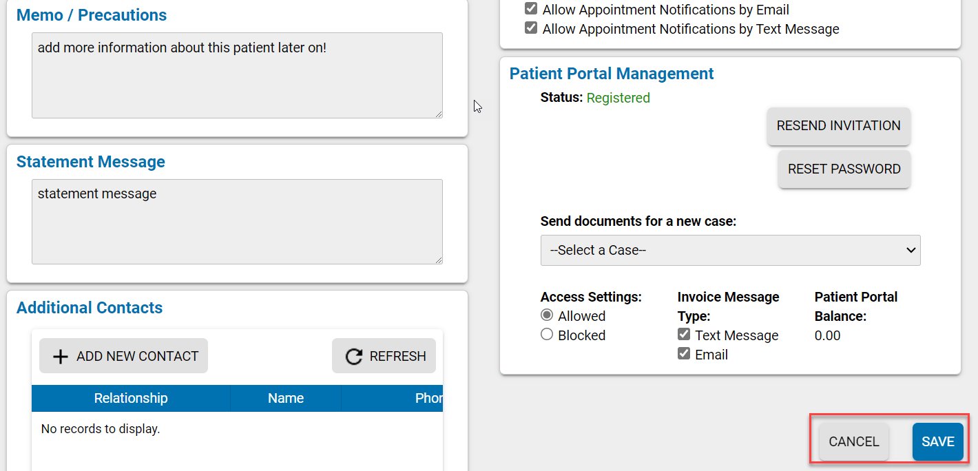 Add/Edit Patient – Practice Pro Knowledge Base
