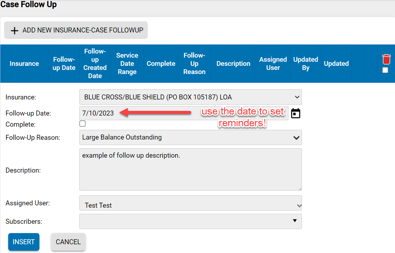 Case Follow-Ups – Practice Pro Knowledge Base