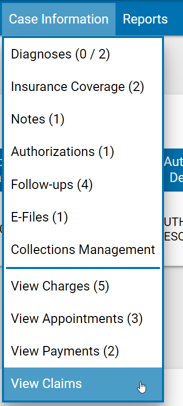 View Case Claims – Practice Pro Knowledge Base