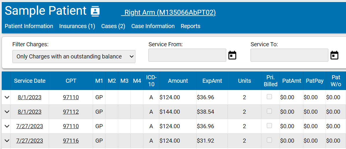 Edit and Delete Charges – Practice Pro Knowledge Base