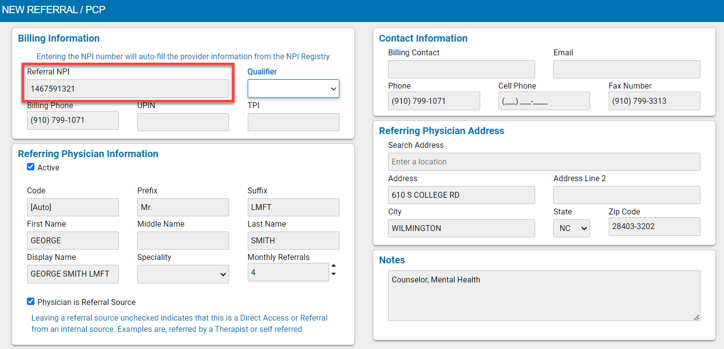 Add a Doctor to a Referring Practice – Practice Pro Knowledge Base
