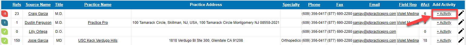 Add a Referral Activity – Practice Pro Knowledge Base