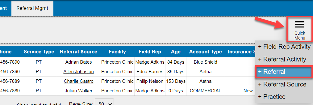 Add a Referral – Practice Pro Knowledge Base