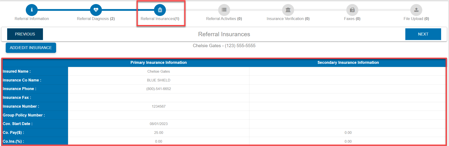 Add a Referral Insurance – Practice Pro Knowledge Base