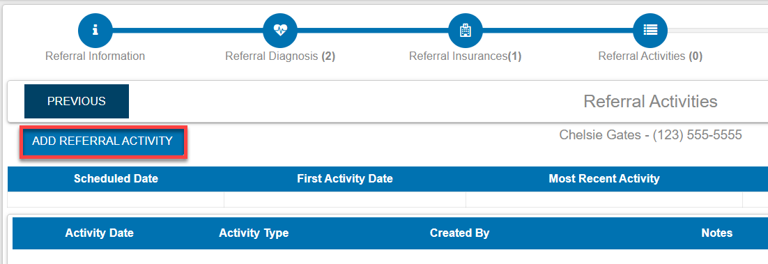 Add a Referral Activity for a Patient – Practice Pro Knowledge Base