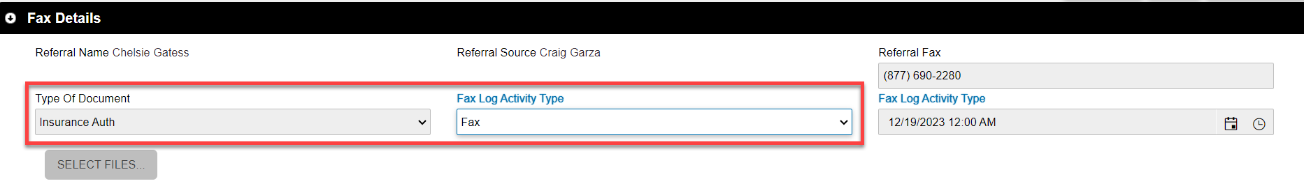 Add Faxes for a Referral – Practice Pro Knowledge Base