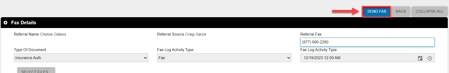 Add Faxes for a Referral – Practice Pro Knowledge Base