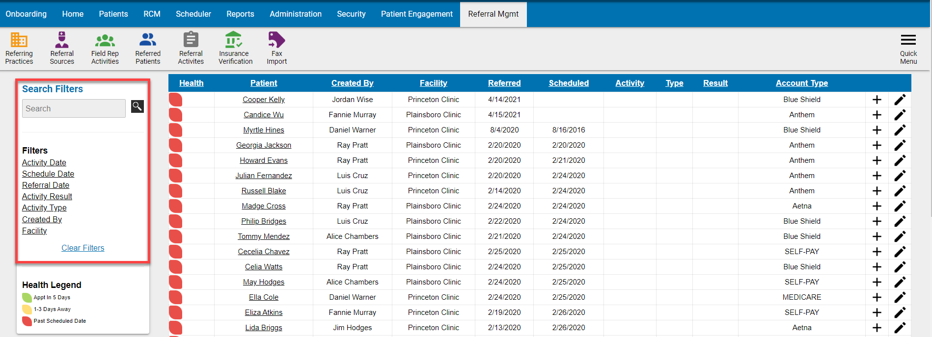 View All Insurance Verification Activity – Practice Pro Knowledge Base