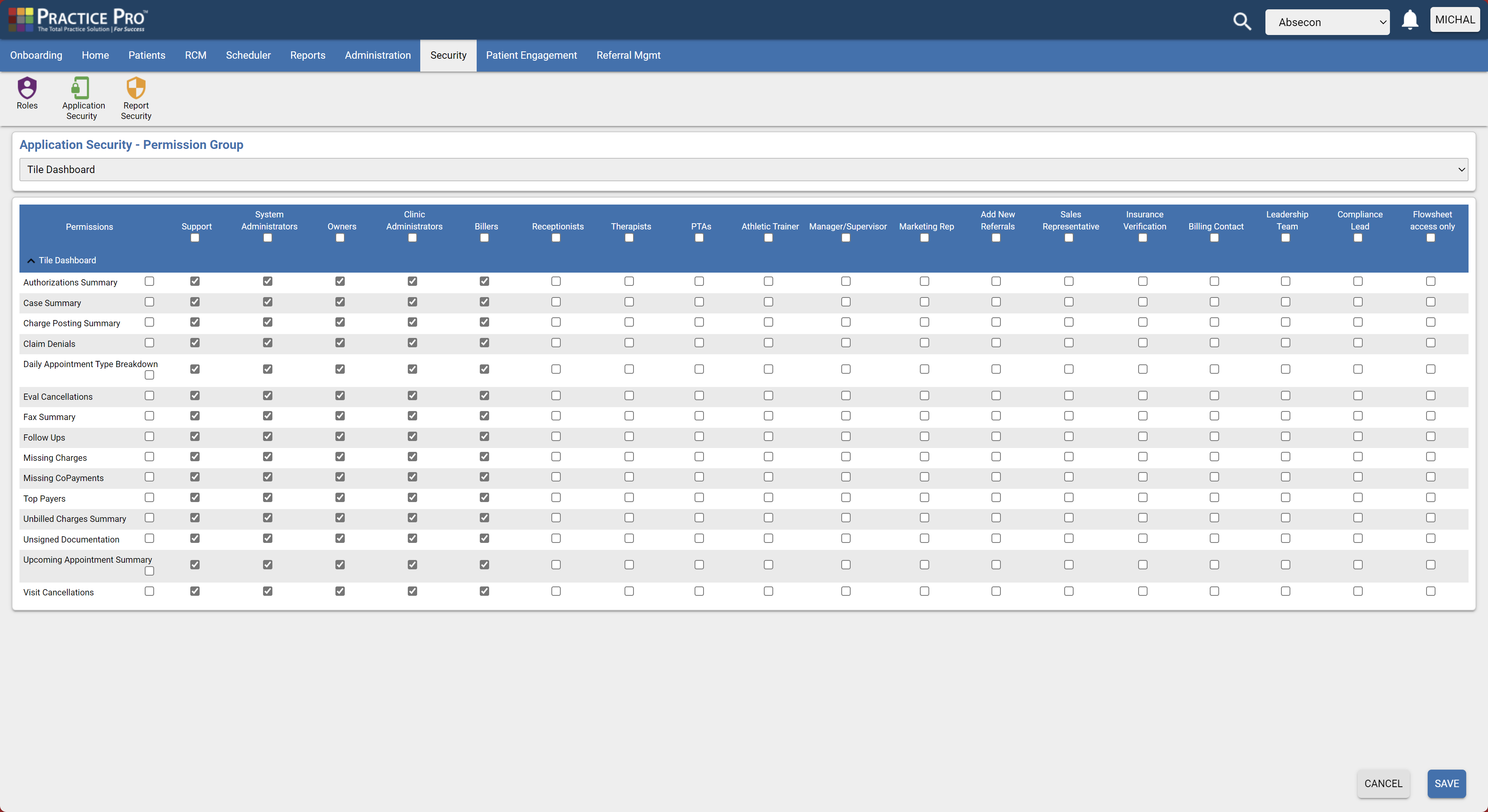 Score Card Dashboard – Practice Pro Knowledge Base