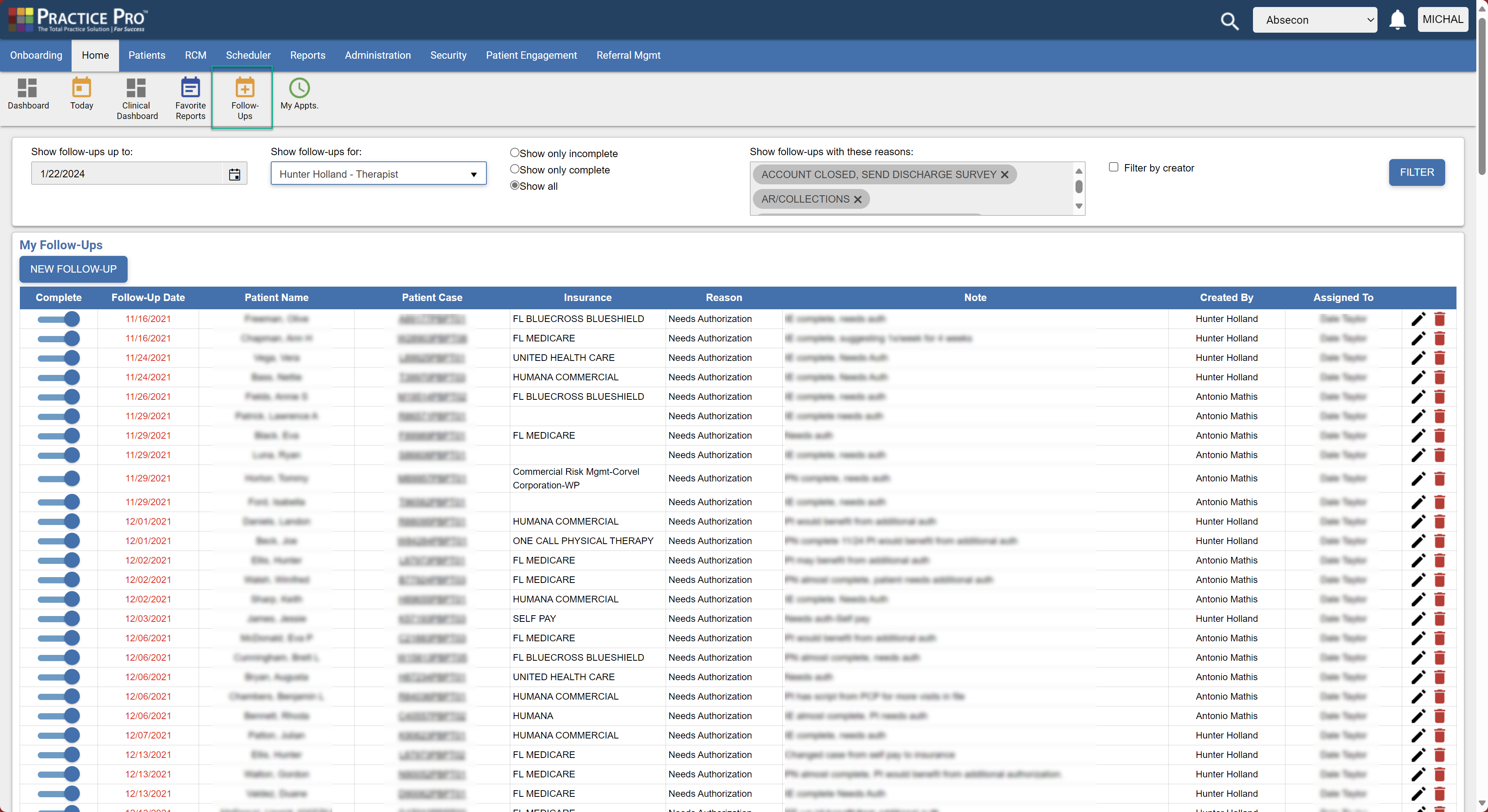 Score Card Dashboard – Practice Pro Knowledge Base