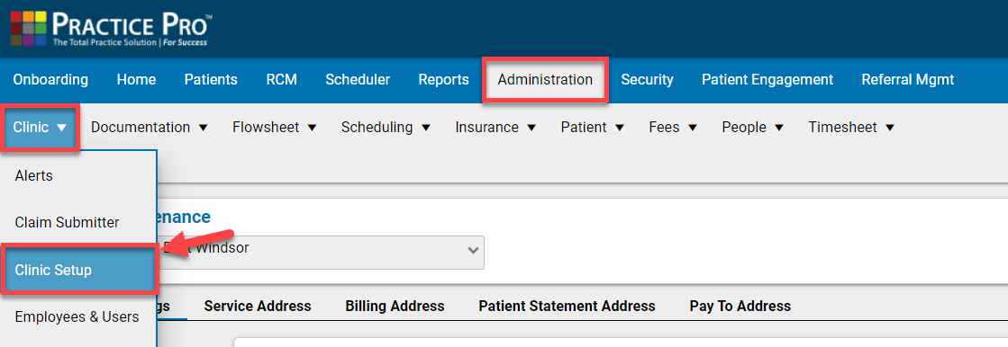Manage Clinic Hours of Operation – Practice Pro Knowledge Base