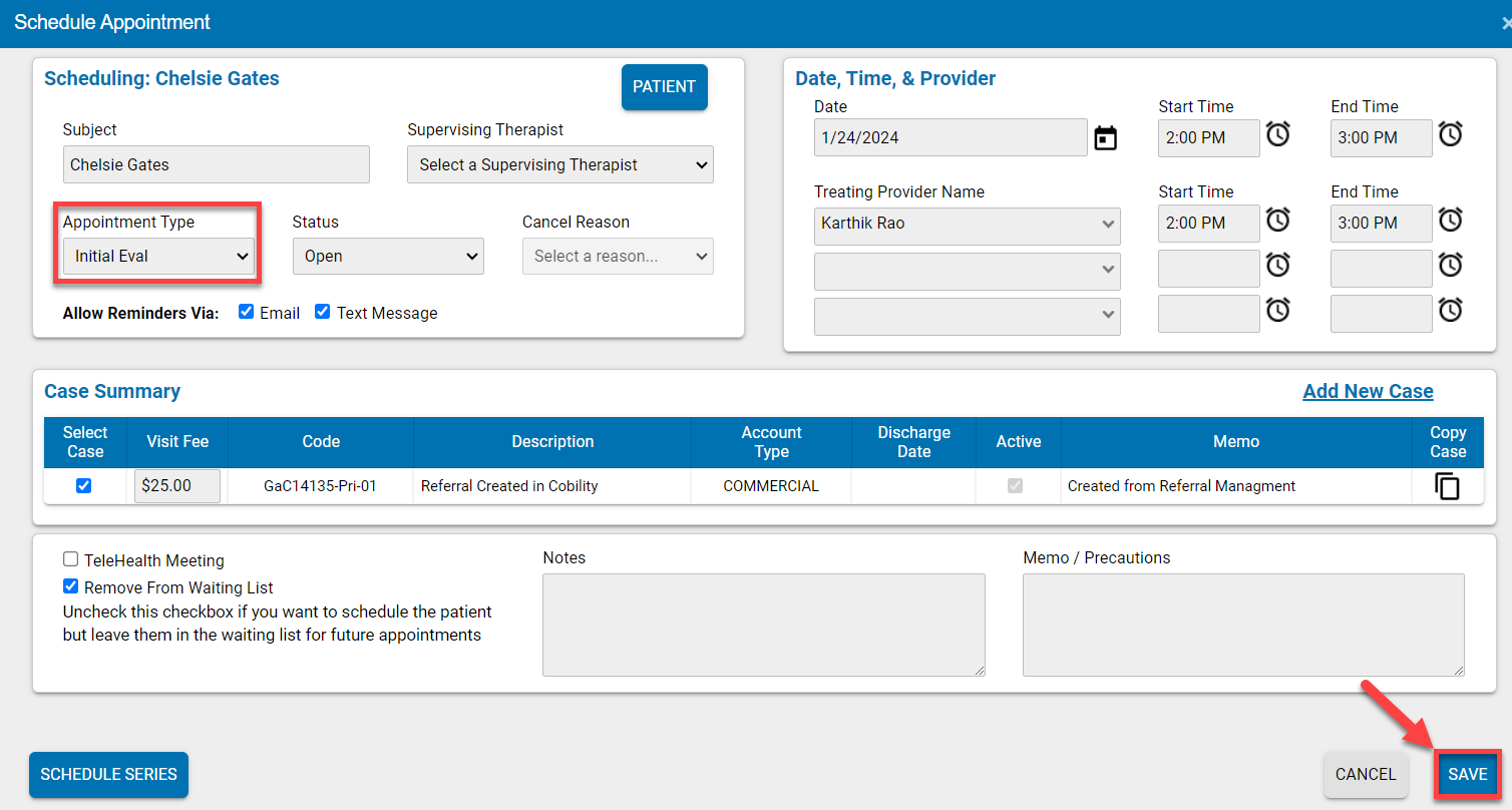 Schedule an Existing Patient – Practice Pro Knowledge Base