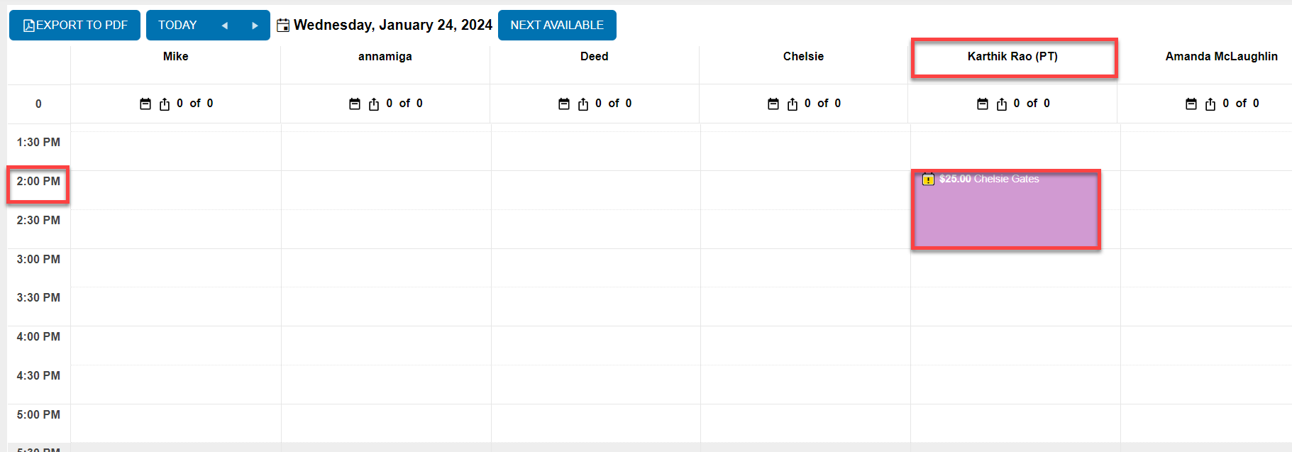 Schedule an Existing Patient – Practice Pro Knowledge Base