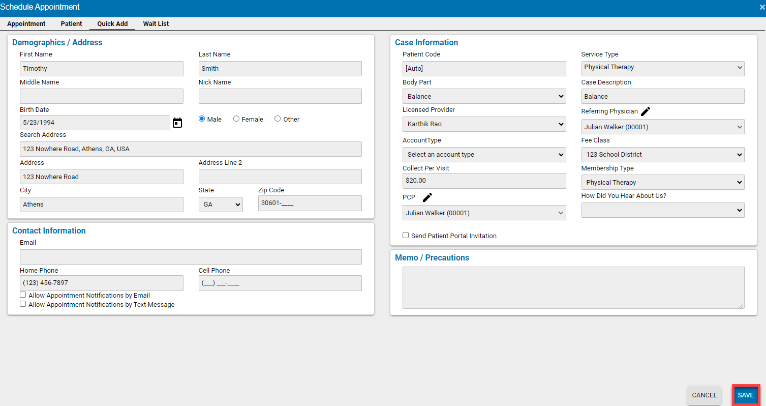 Schedule a New Patient – Practice Pro Knowledge Base