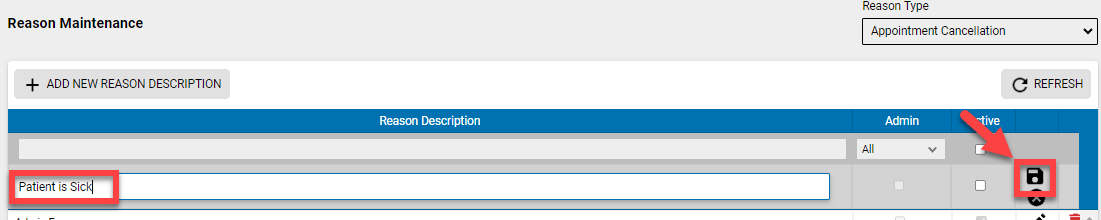 Update Appointment Cancelation Reasons – Practice Pro Knowledge Base