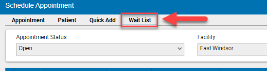 Schedule a Patient from the Waitlist – Practice Pro Knowledge Base