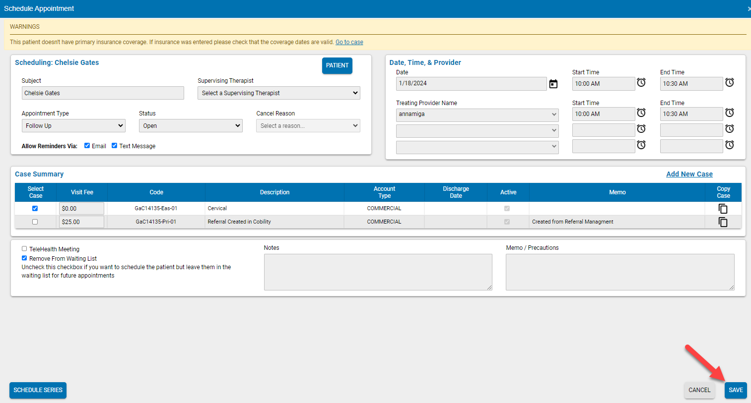 Schedule a Patient from the Waitlist – Practice Pro Knowledge Base