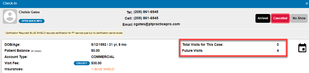 Calculate Number of Visits for a Patient – Practice Pro Knowledge Base