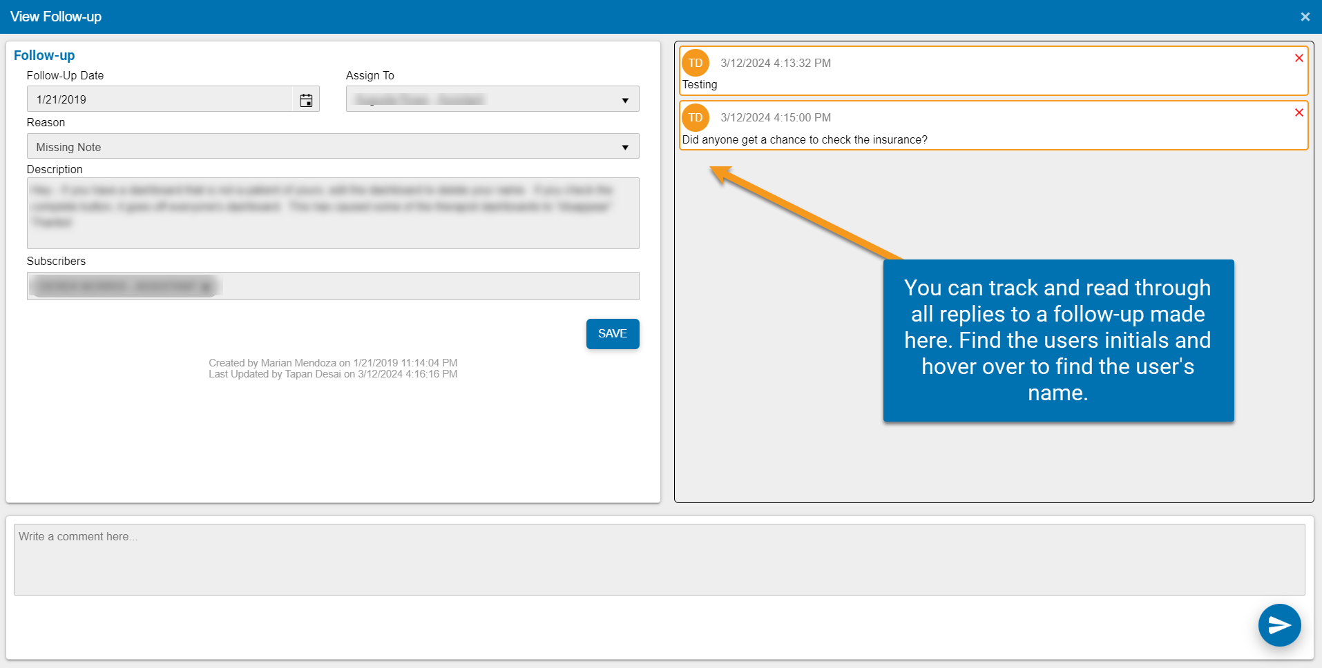 Follow-Ups - NEW – Practice Pro Knowledge Base