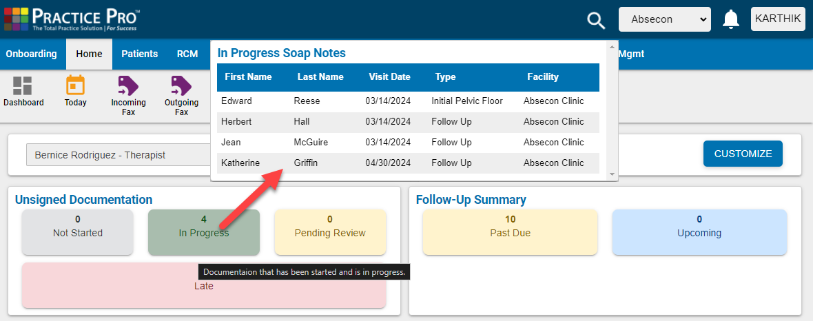 Tile Dashboard - Quick Start Guide – Practice Pro Knowledge Base
