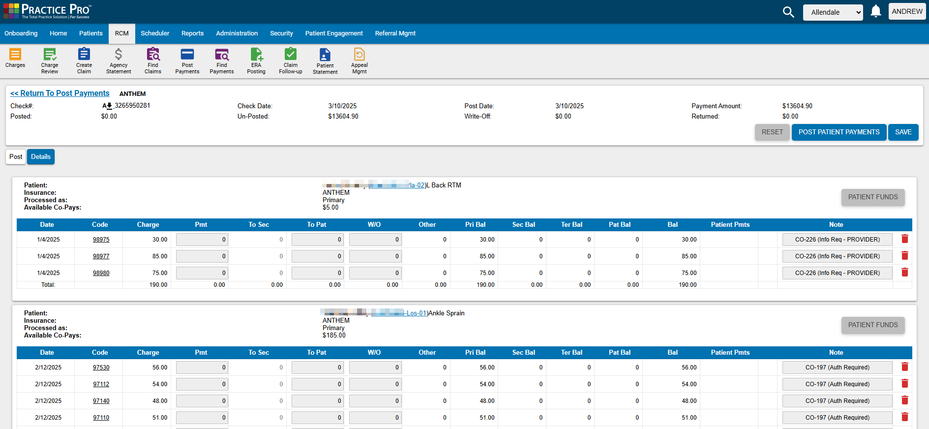Auto Post an ERA – Practice Pro Knowledge Base