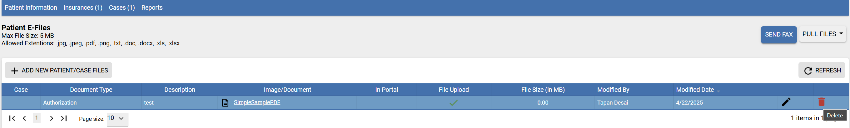 Delete An Electronic File (E-File) – Practice Pro Knowledge Base