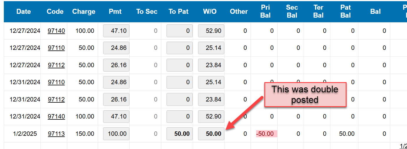 How to Clear Negative Balances – Practice Pro Knowledge Base