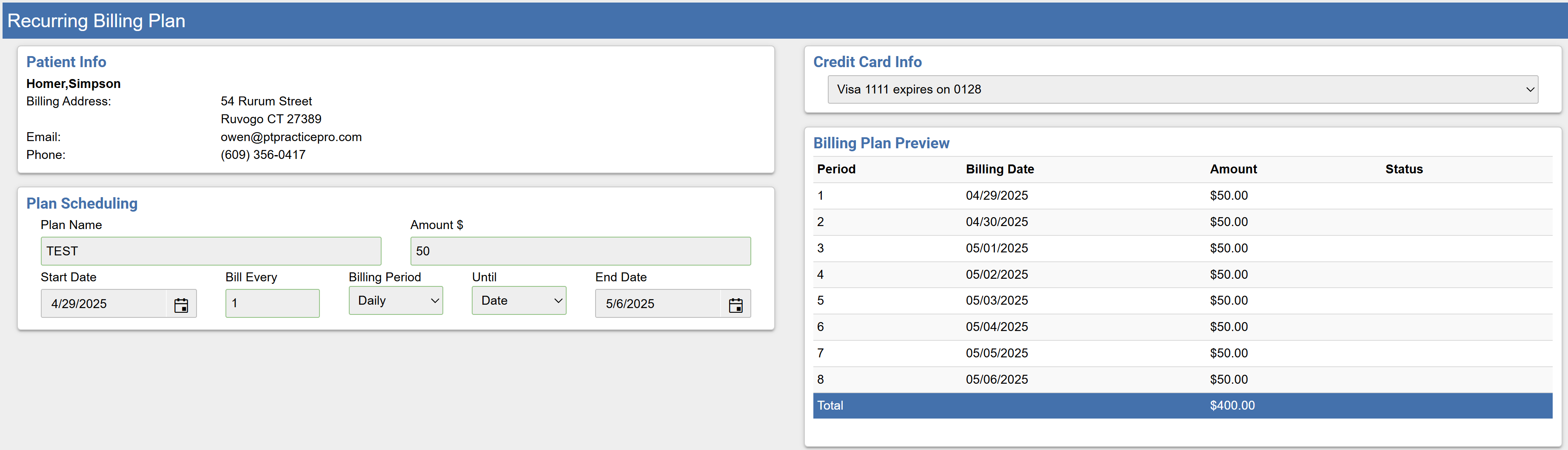 Billing Plan Management – Practice Pro Knowledge Base