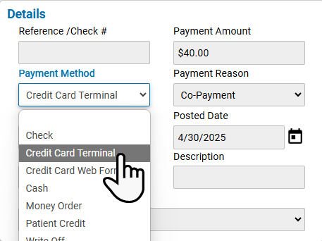 Collecting Payment using Card Connect – Practice Pro Knowledge Base