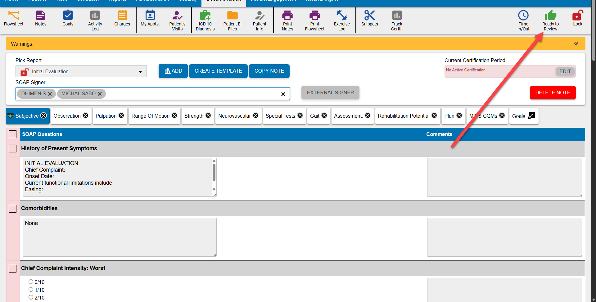 Ready to Review – Practice Pro Knowledge Base