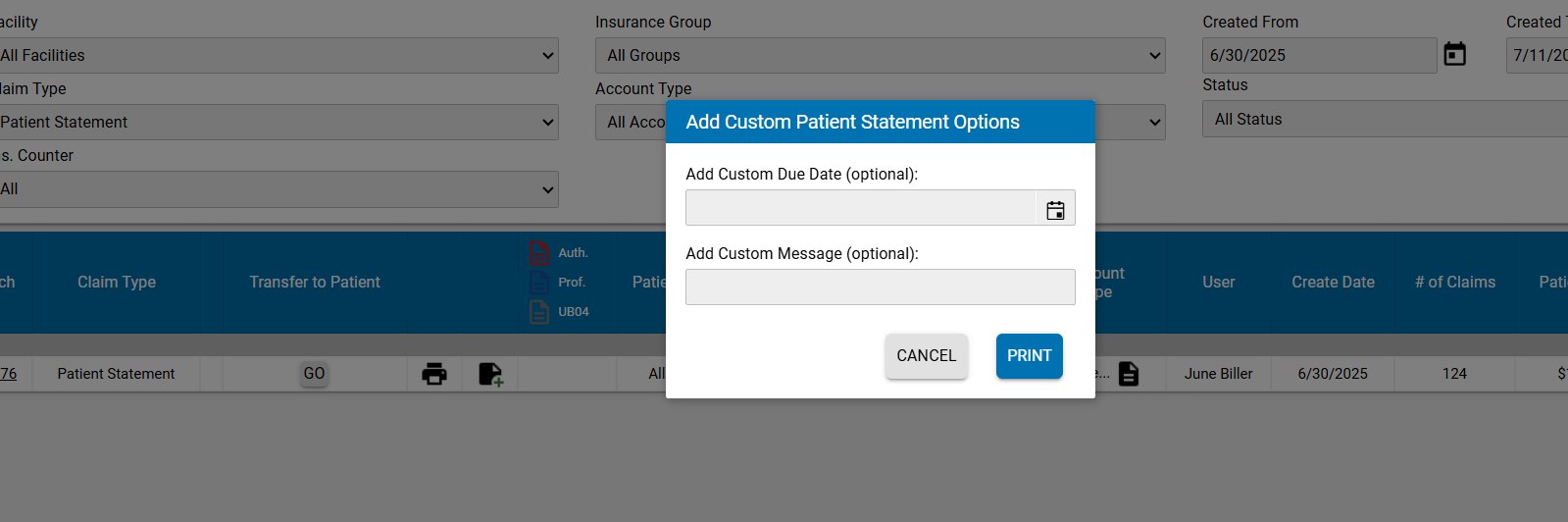 Patient Statement Process – Practice Pro Knowledge Base