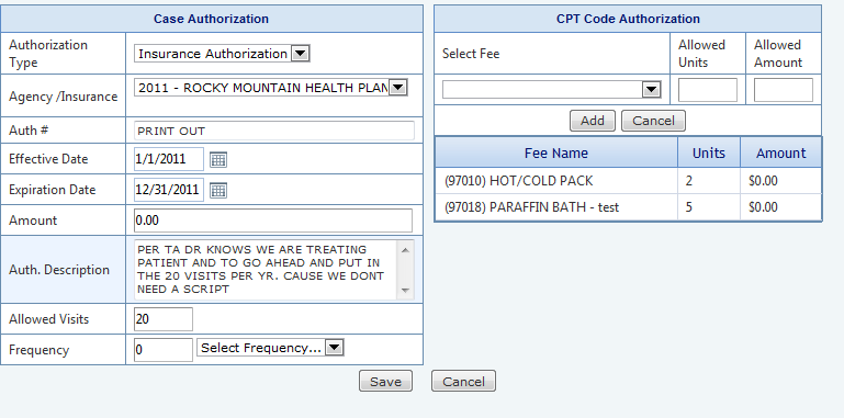 Case Authorizations – Practice Pro Knowledge Base