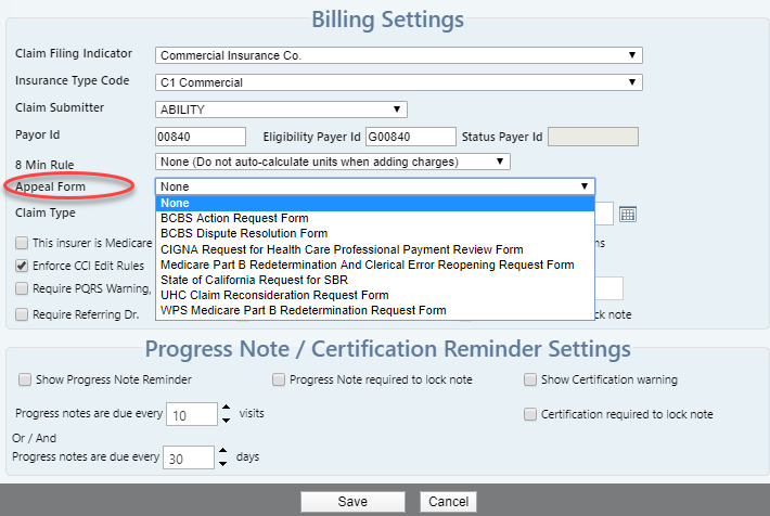 Claim Denial Form – Practice Pro Knowledge Base