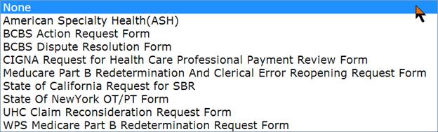Claim Denial Form – Practice Pro Knowledge Base