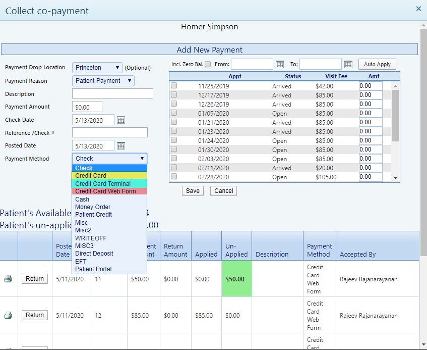 Collecting Payment Using Card Connect Practice Pro Knowledge Base