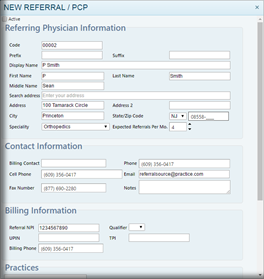 Referral Management – Practice Pro Knowledge Base