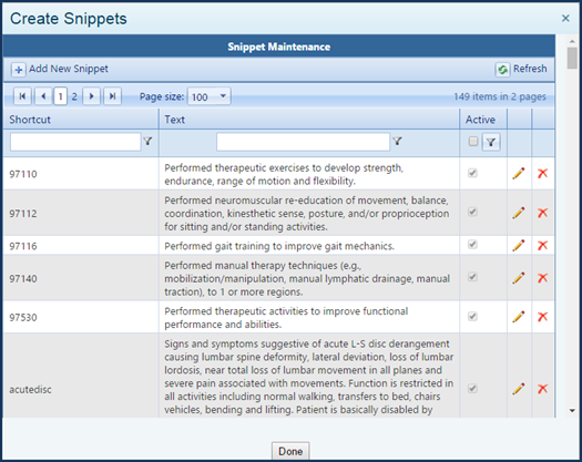 How to Add, Edit, and Delete Snippets – Practice Pro Knowledge Base