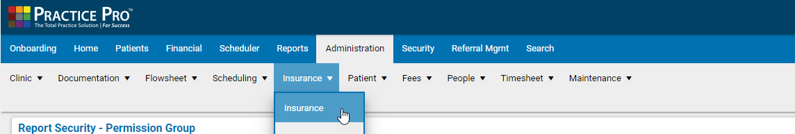 Insurance – Practice Pro Knowledge Base
