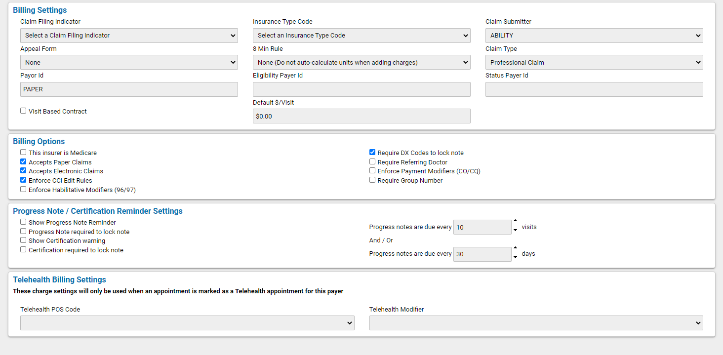 Insurance – Practice Pro Knowledge Base