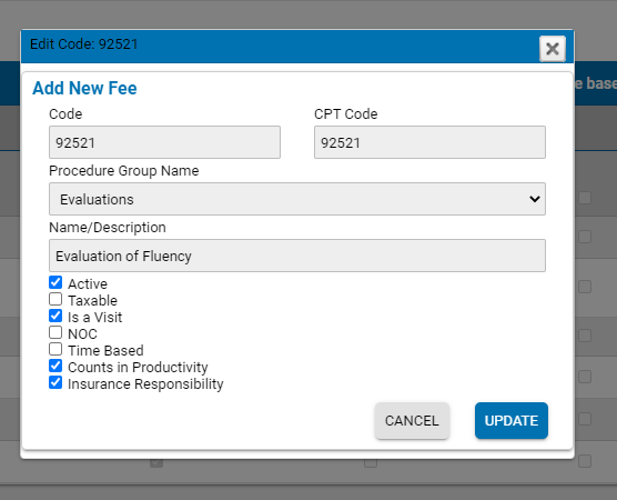 Fees – Practice Pro Knowledge Base