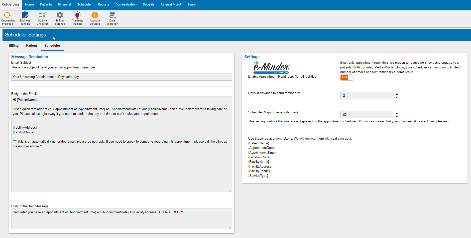 Scheduler – Practice Pro Knowledge Base