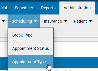 Appointment Type – Practice Pro Knowledge Base