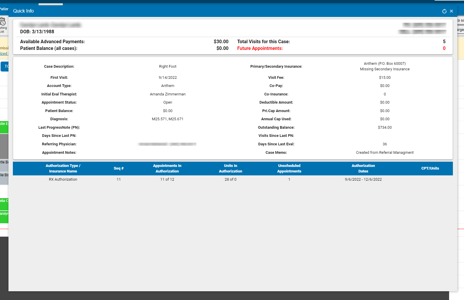 Patient Information Pop-Up – Practice Pro Knowledge Base