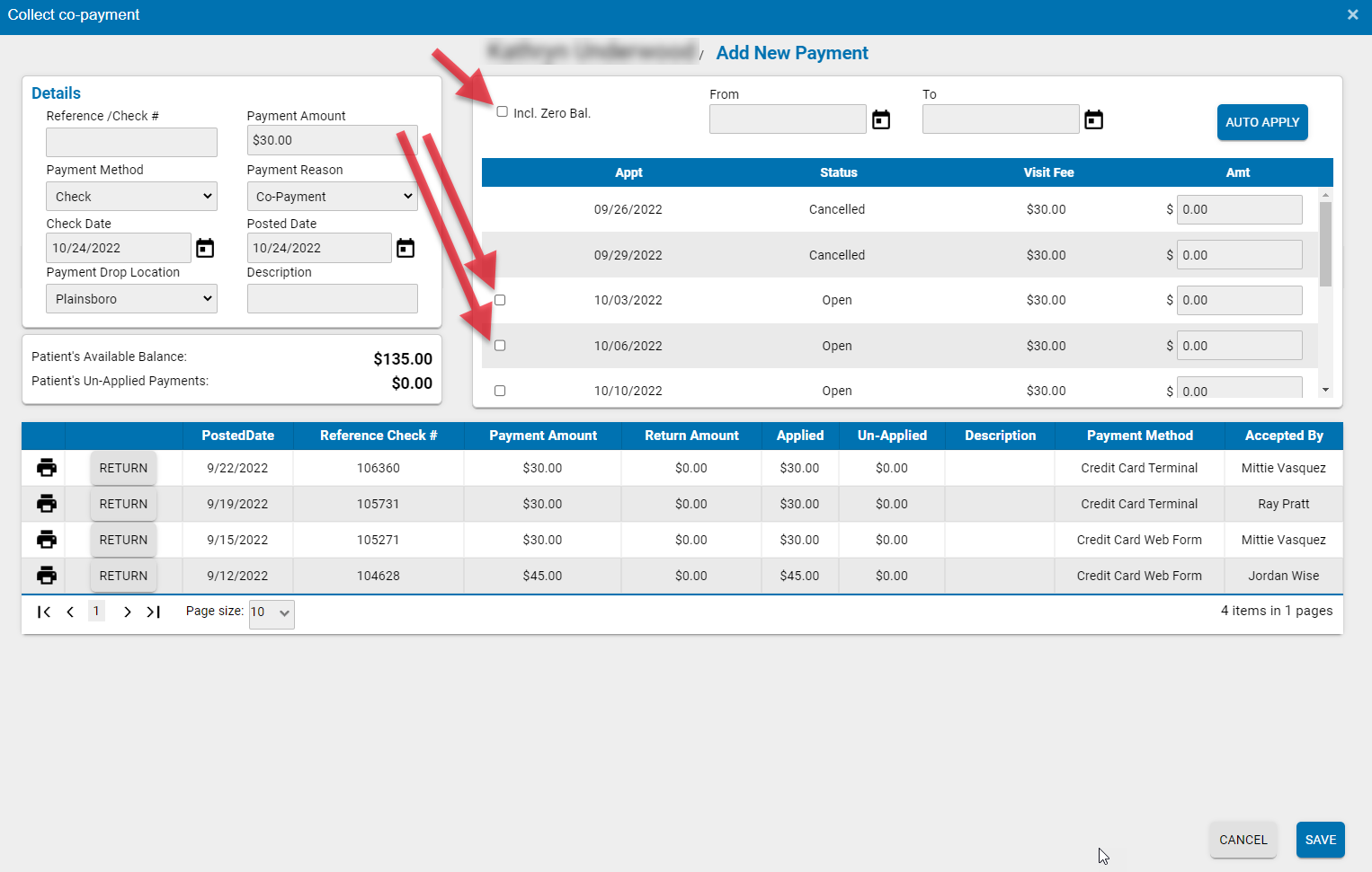 Co-Pay Collection – Practice Pro Knowledge Base